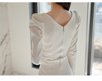 Sexy Women Square Collar Bare-midriff Slim Two Pieces Dress • Seoulinspired