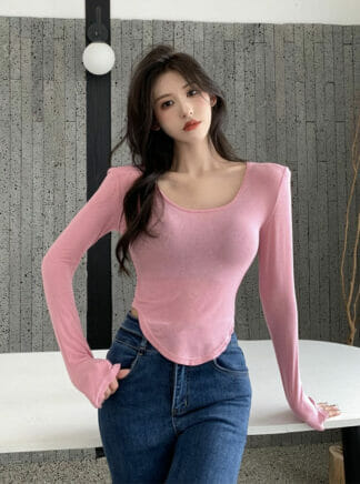 Summer New 5 Colors Round Neck Transparent Short T-shirts • Seoulinspired